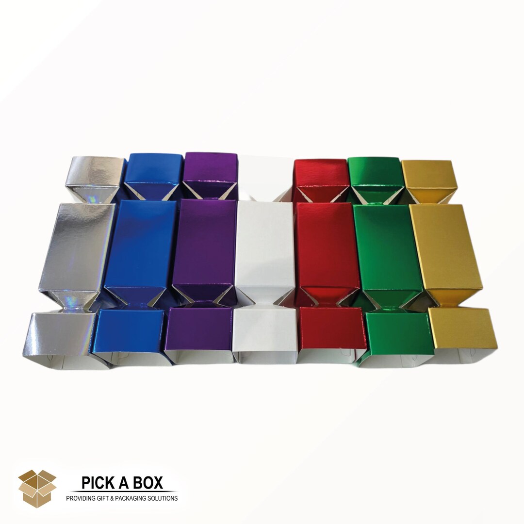 Pack of 10 Small Cracker Gift Boxes, Mixed Colours, Christmas Crackers ...