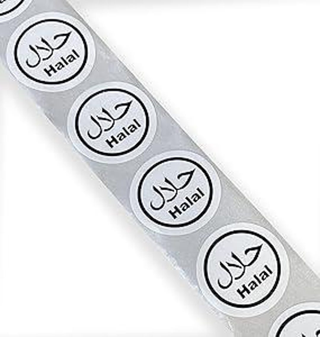 100 Labels 25mm Halal Food Label Circle Dietary Label Halal ...