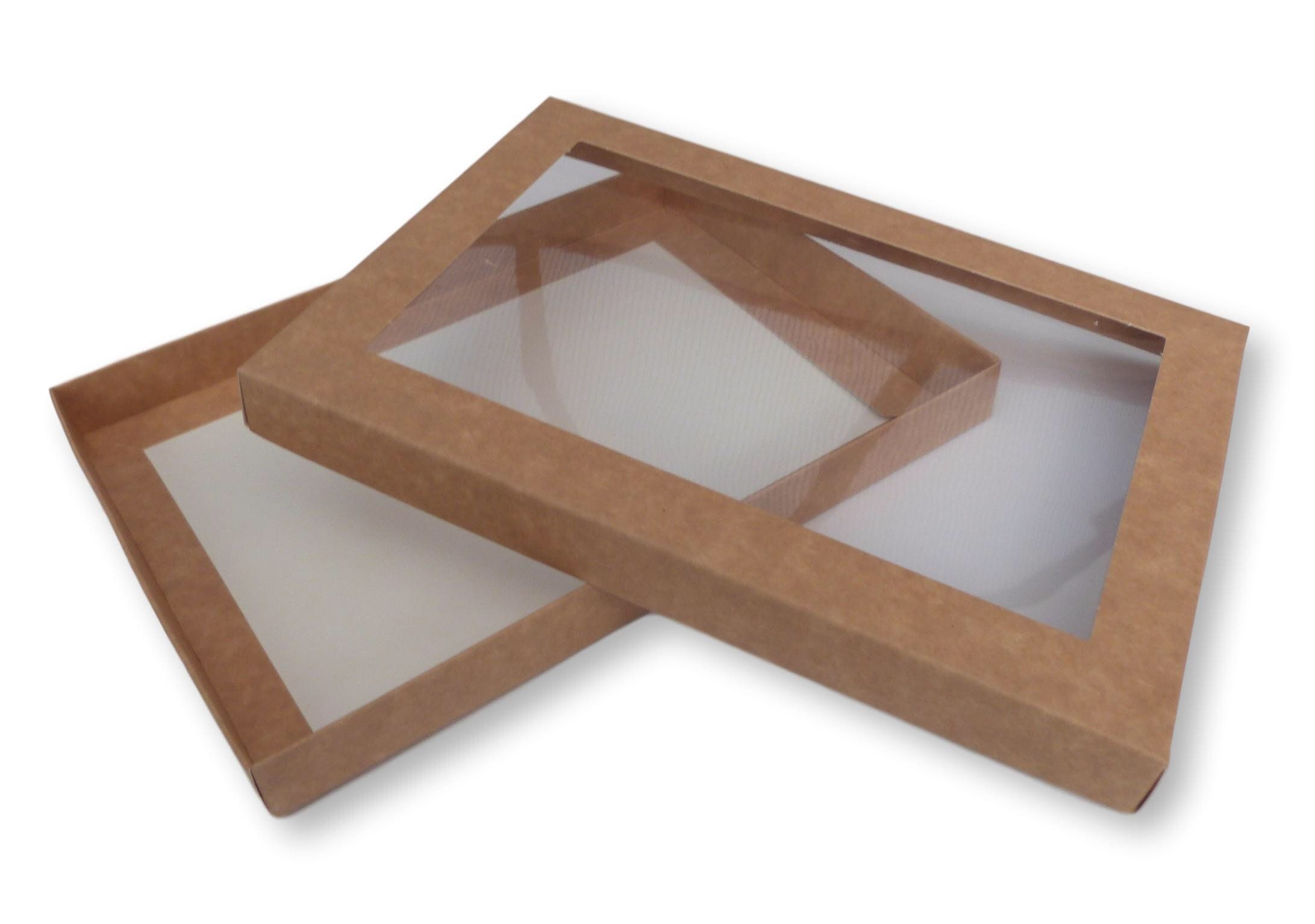 20 A5 White / Kraft Brown Window Gift Boxes Greeting Cards | Etsy UK