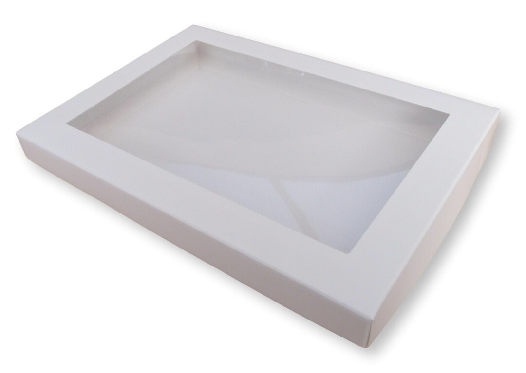 10 A5 White Window Gift Boxes, Greeting Cards, Jewellery Boxes, Favours ...