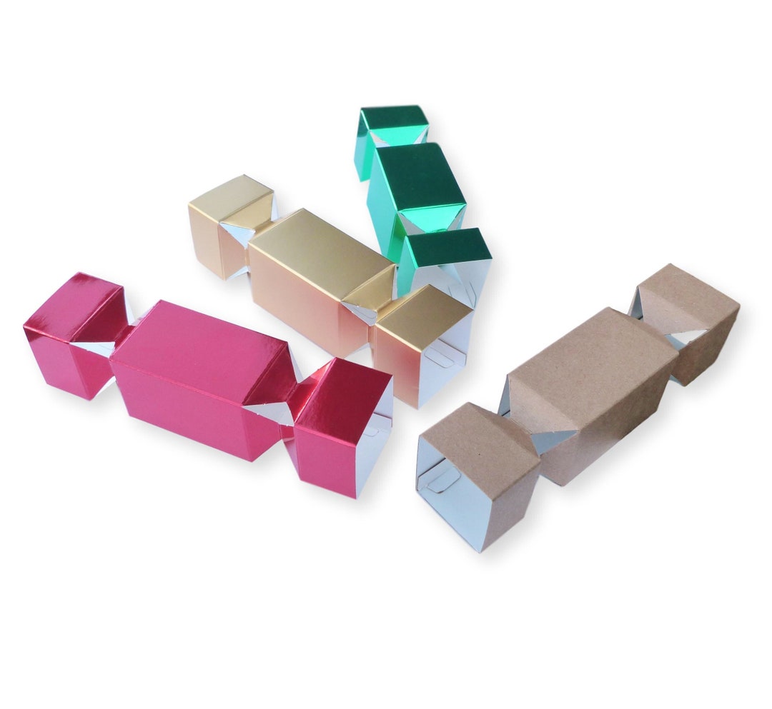 Pack of 5 Small Cracker Gift Boxes, Christmas Crackers, Chocolates ...