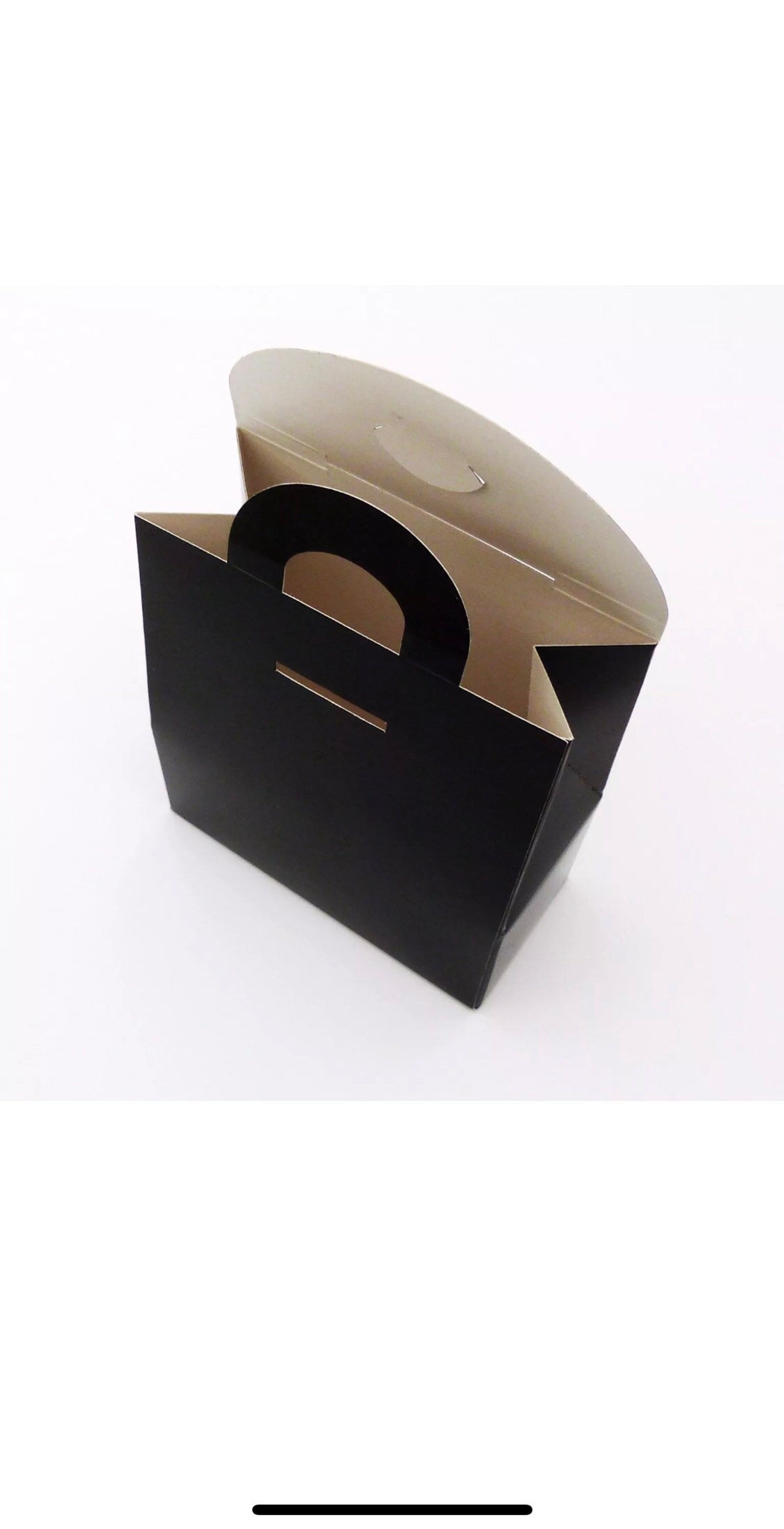 Pack of 20 Medium Kraft Brown / White / Black Box Bag Gift Boxes ...