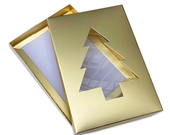 20 A5 White / Kraft Brown Window Gift Boxes, Greeting Cards, Jewellery ...