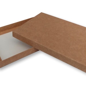 50 A5 Kraft Brown Gift Boxes, Greeting Cards, Jewellery Boxes, Favours ...