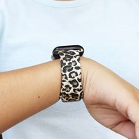 Leopard Print Watch Band Compatible With Apple Watch Series 1-9, 38mm ...