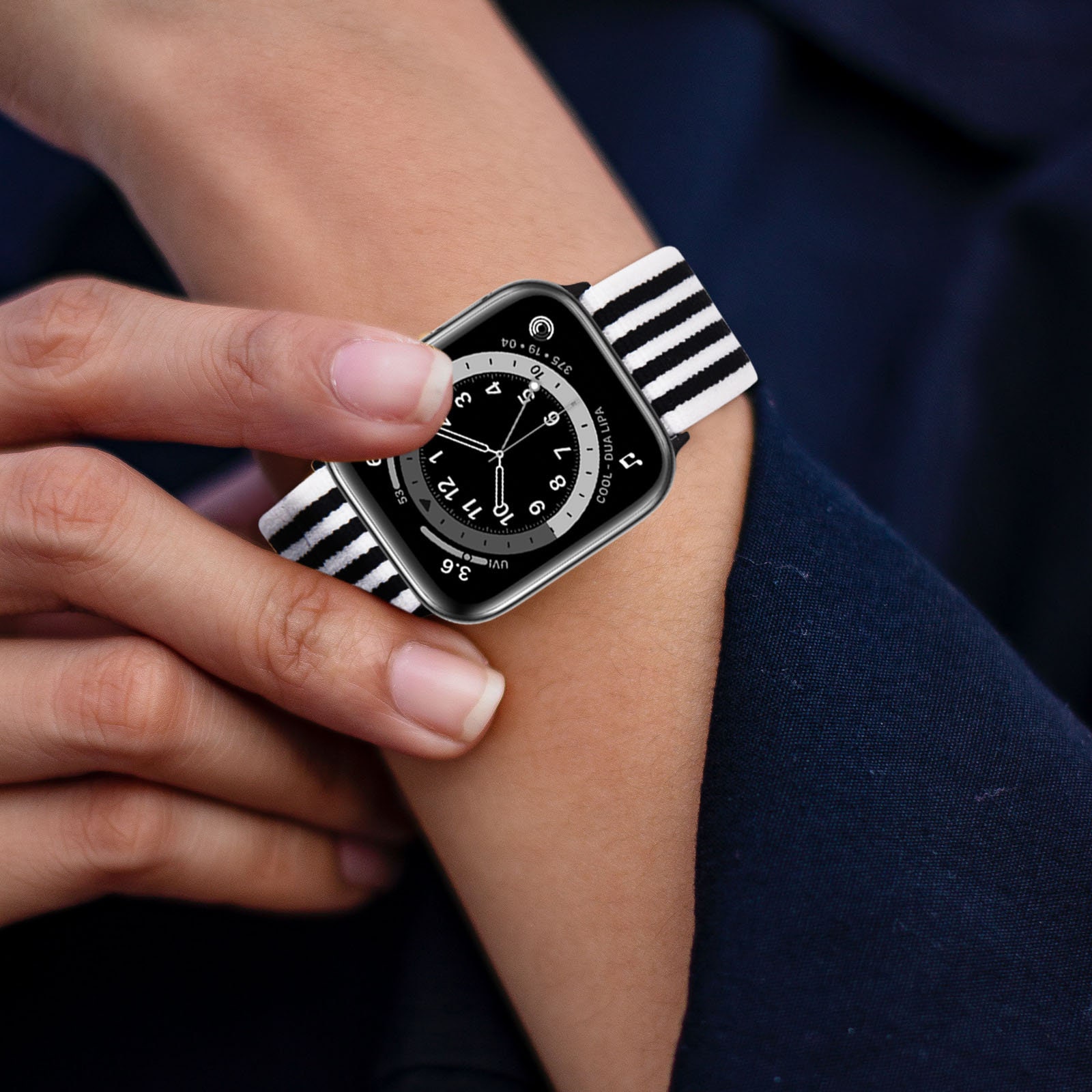 Striped Nautical Nylon Elastic Stretch Loop Breathable Weave | Etsy