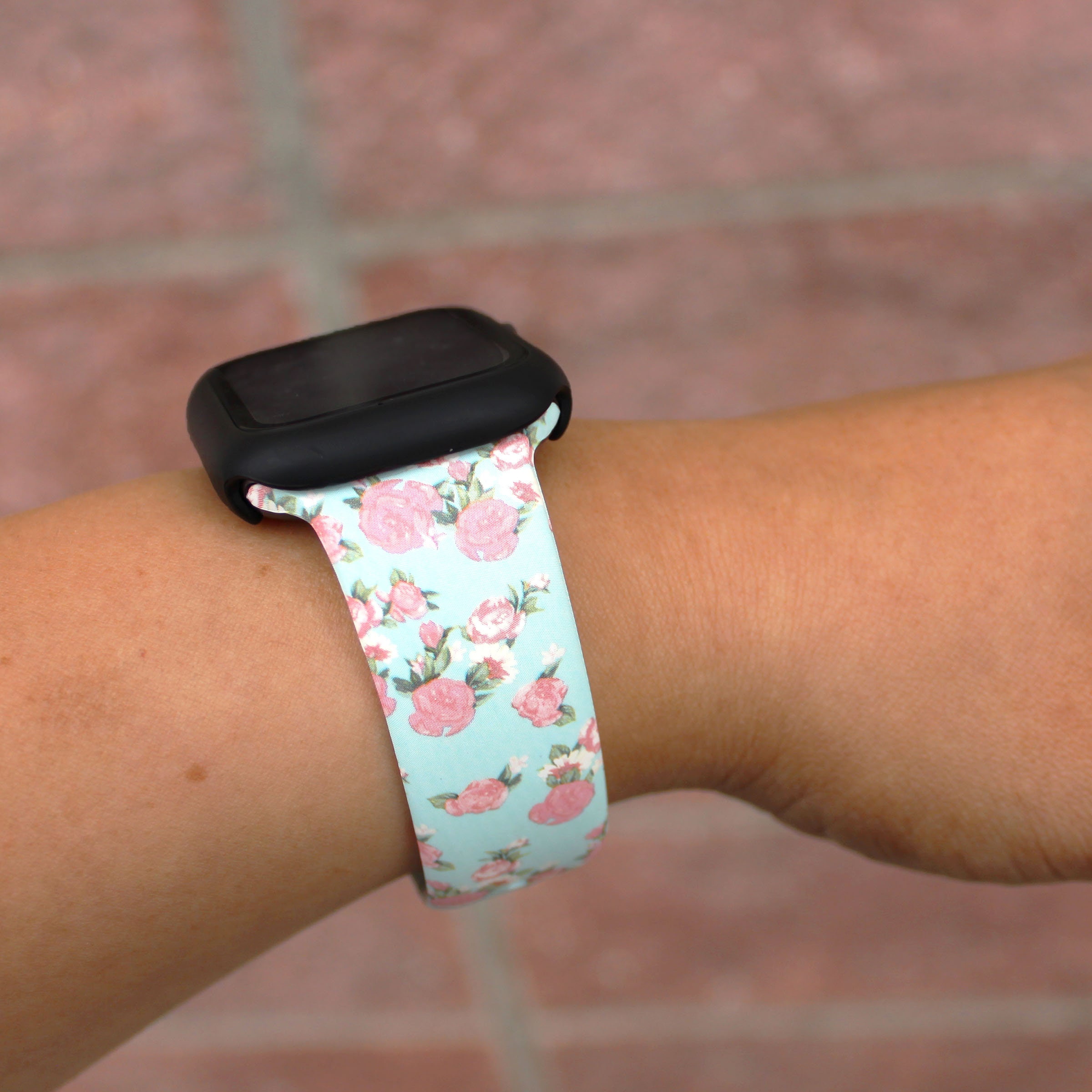 Apple Watch Floral Flower Pattern Print Silicone Bands Gift | Etsy