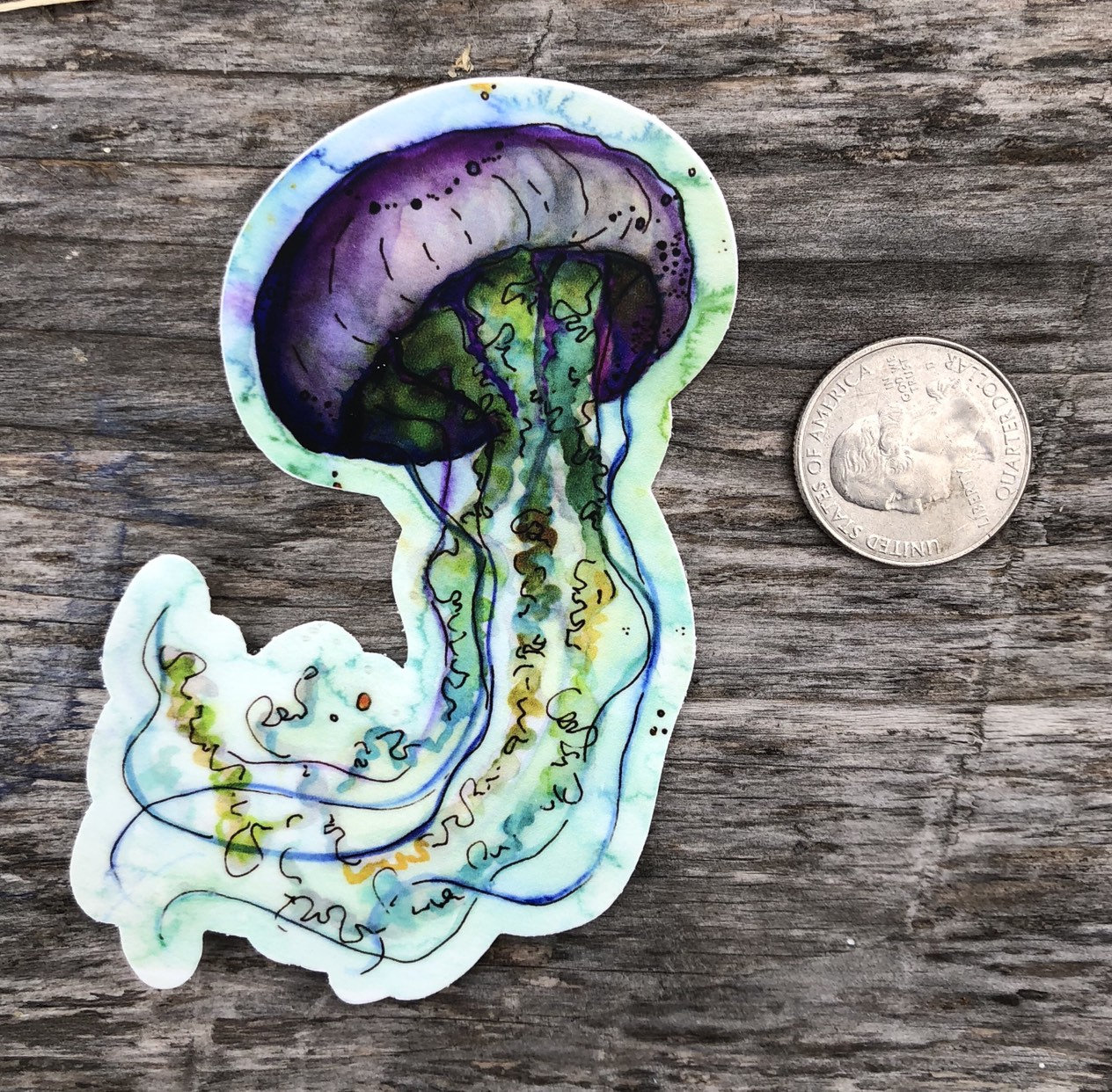 Jellyfish Sticker - Etsy