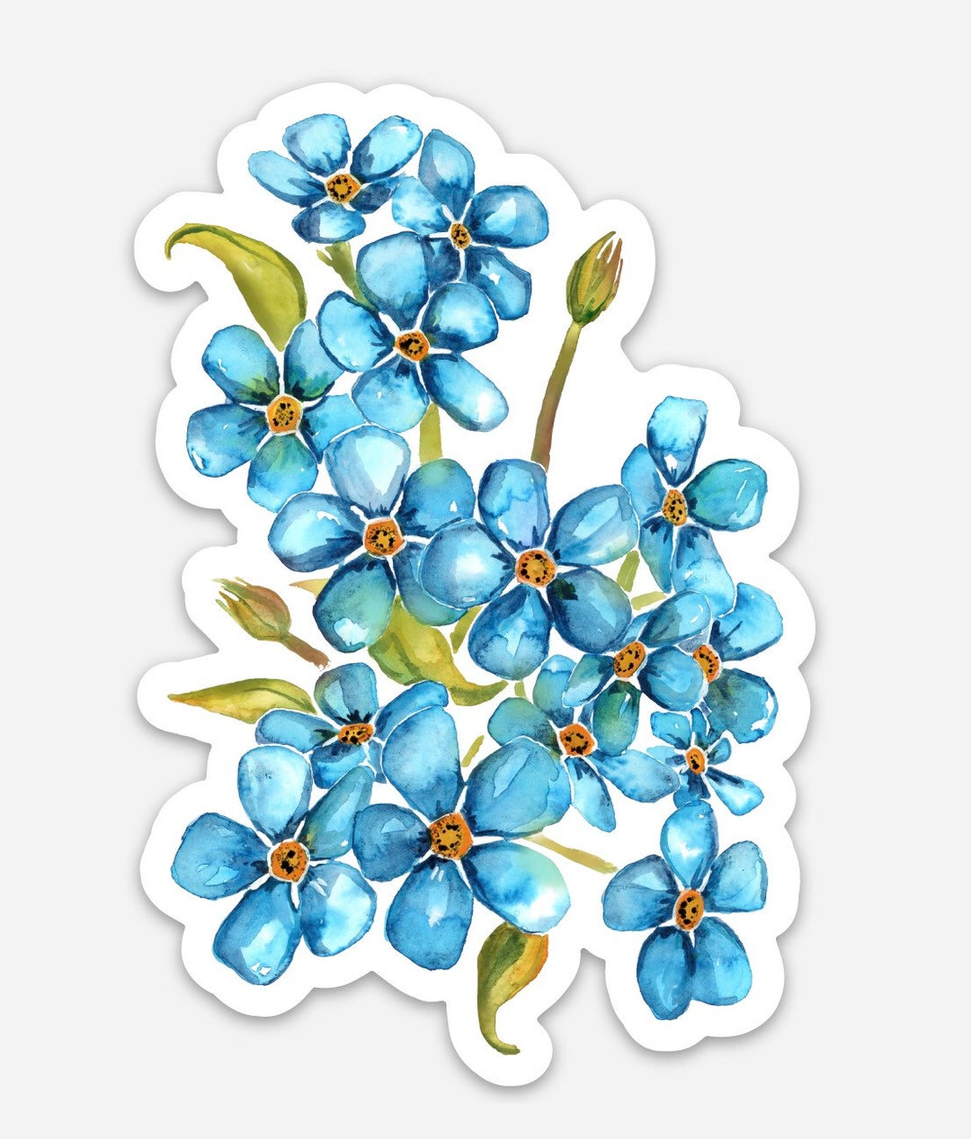 Forget Me Not Vinyl Decal - Etsy