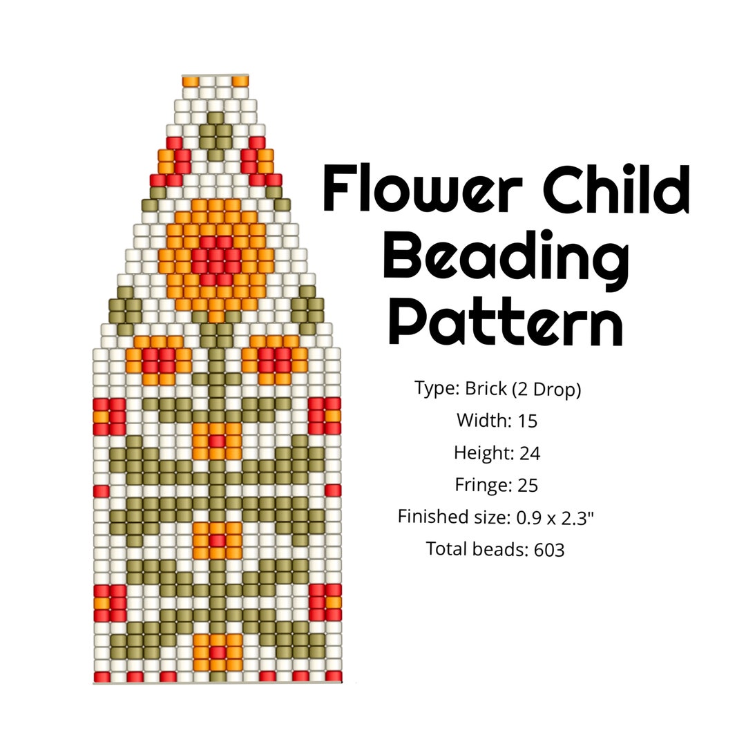 Flower Child- Vintage Beading Pattern - Etsy