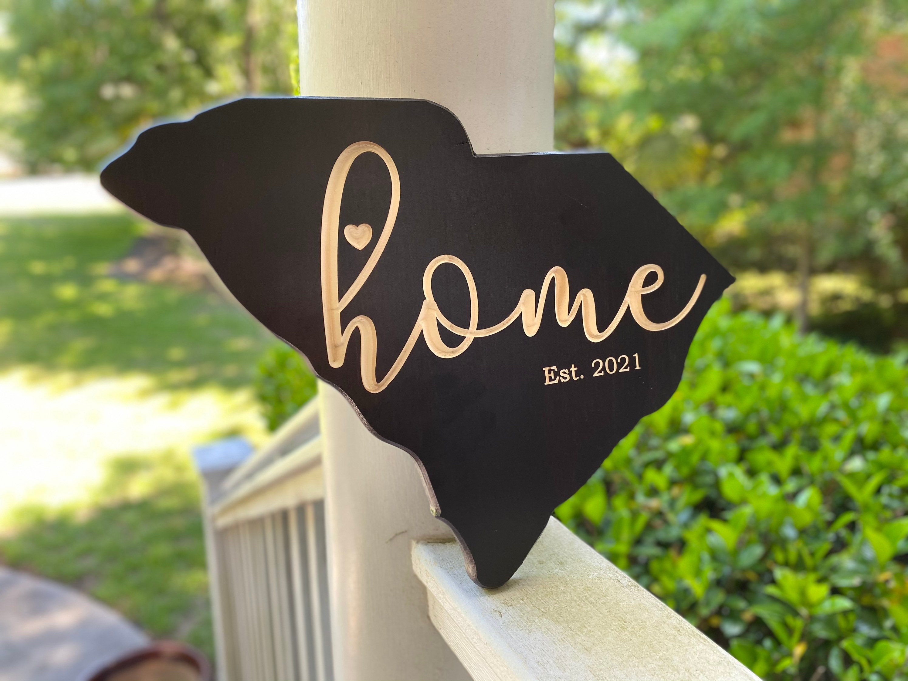 SC South Carolina Wooden Home Sign Housewarming Gift Real - Etsy