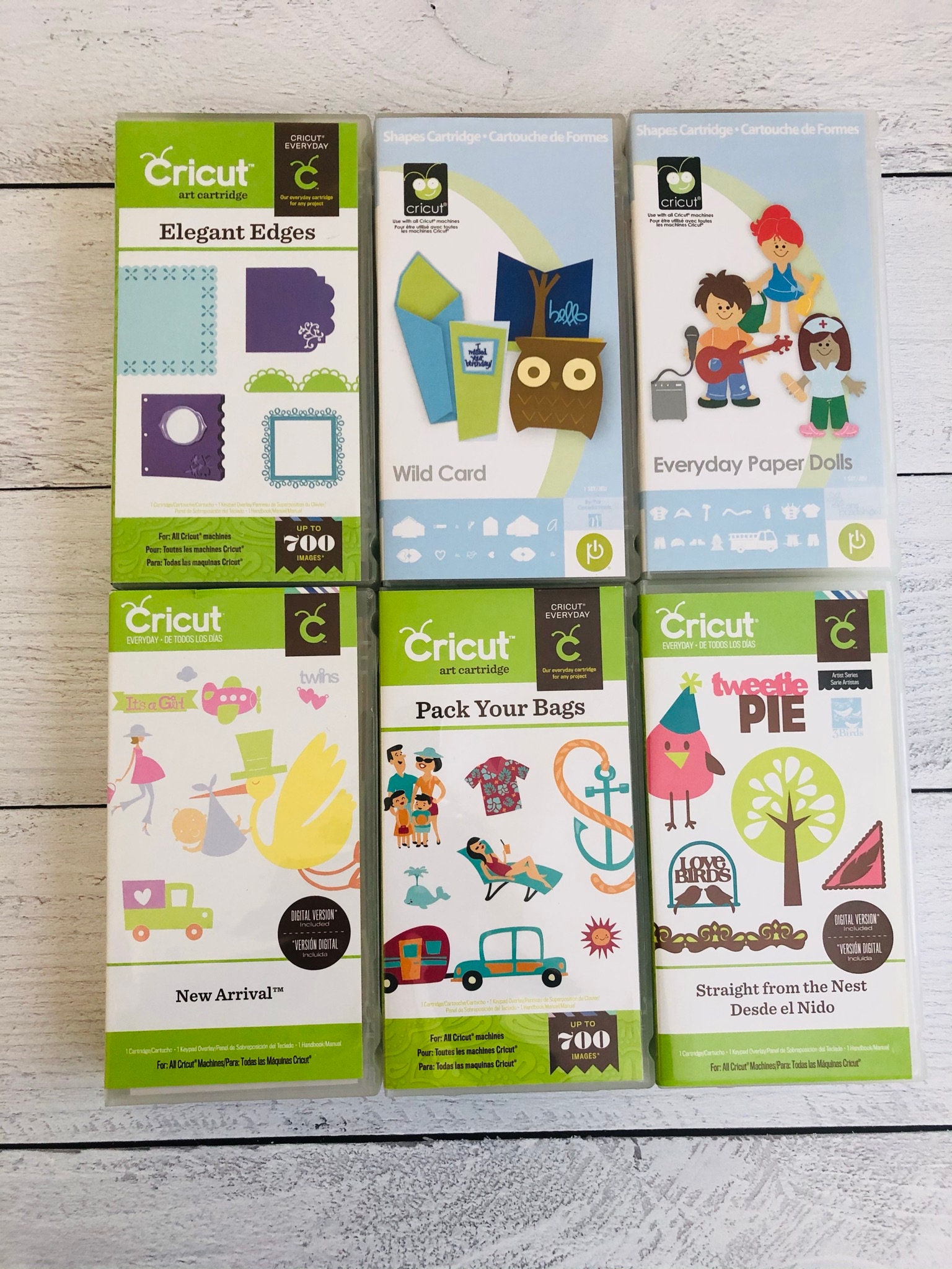 Destash: Cricut Cartrdiges, SOLD INDIVIDUALLY, Includes Box/overlay ...