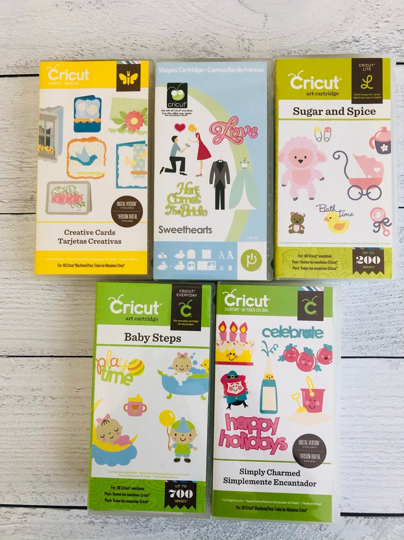 Destash: Cricut Cartrdiges, SOLD INDIVIDUALLY, Includes Box/overlay ...