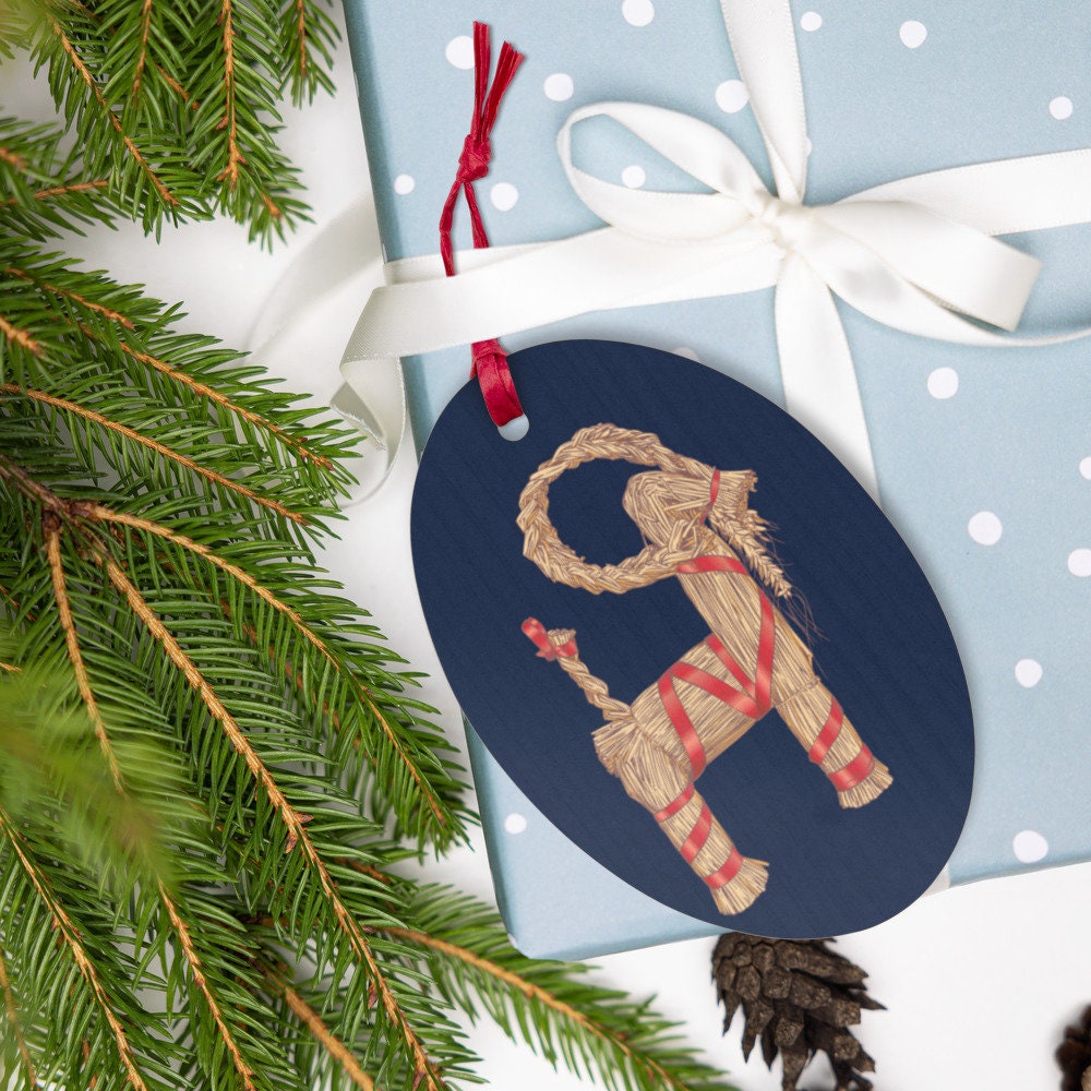 Yule Goat Ornament, Julbock, Straw Yule Goat, Scandinavian Wooden ...