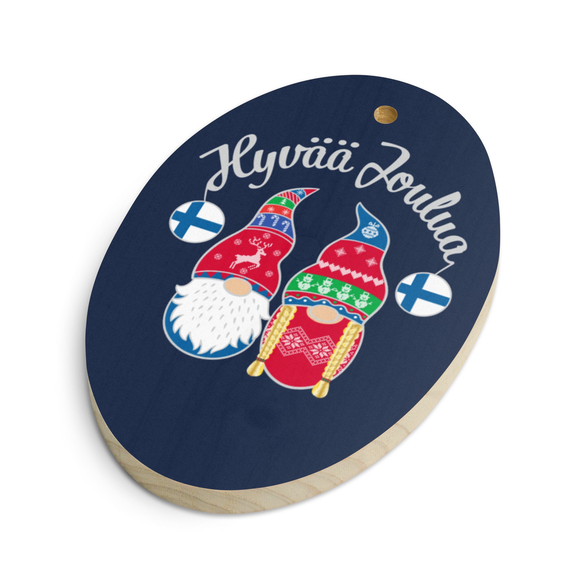 Hyvaa Joulua Ornament Finnish Merry Christmas Finland Tonttu - Etsy