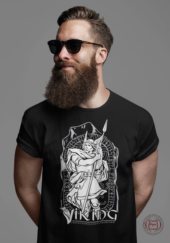 Viking Warrior Shirt Runestone Scandinavian Mythology - Etsy