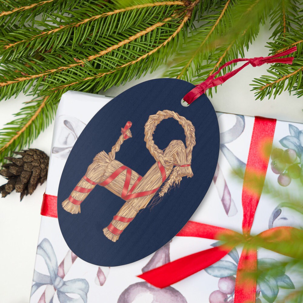 Yule Goat Ornament, Julbock, Straw Yule Goat, Scandinavian Wooden ...