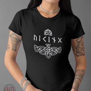 Name in Runes Shirt, Elder Futhark Alphabet, Nordic Runes, Custom ...