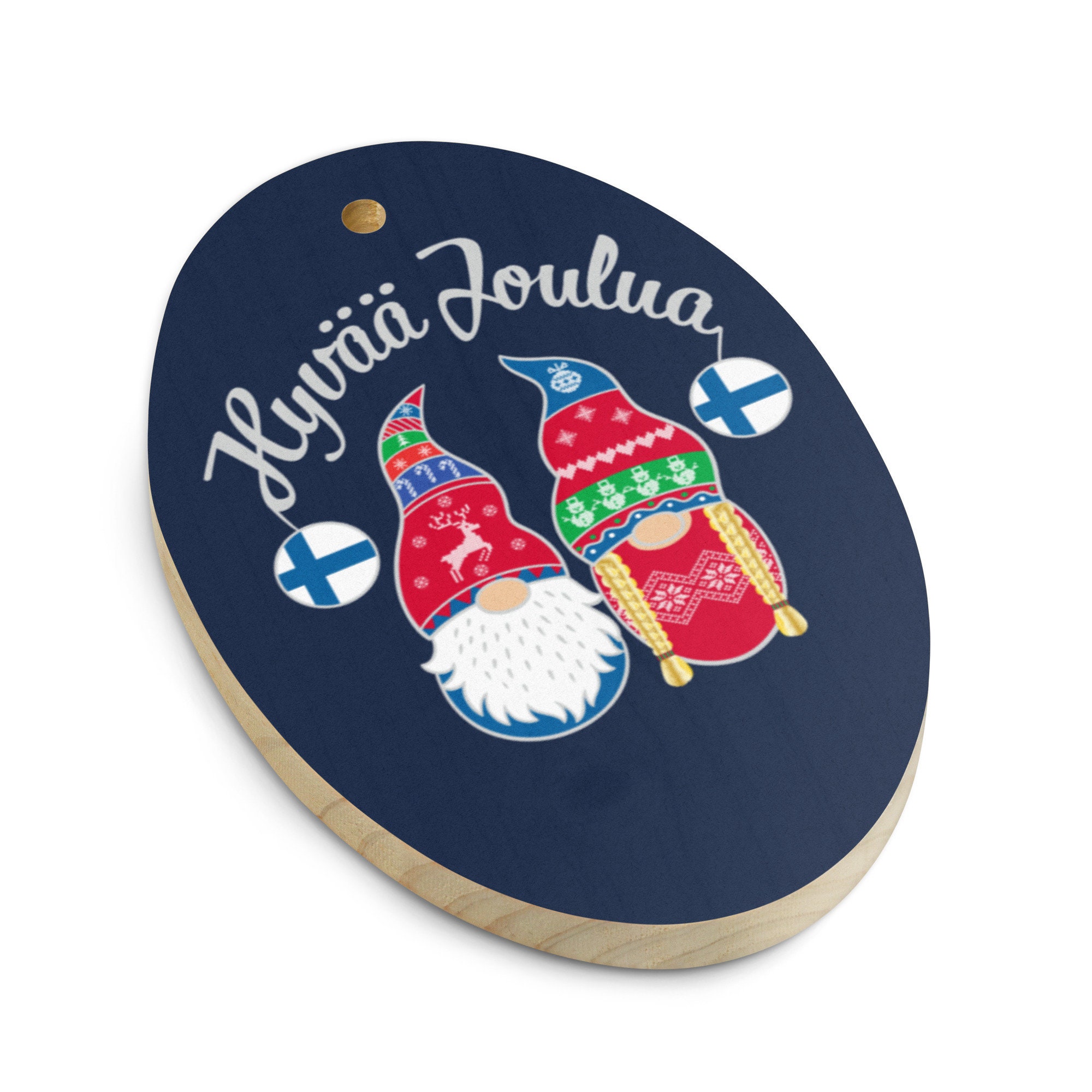 Hyvaa Joulua Ornament Finnish Merry Christmas Finland Tonttu - Etsy
