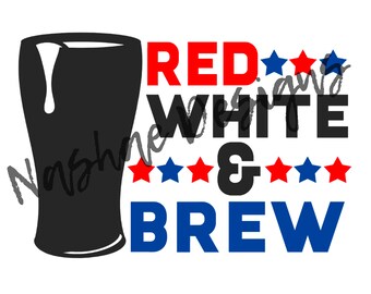 Red white and brew | Etsy