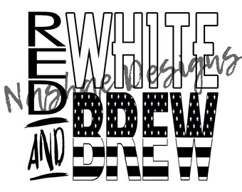 Red white and brew | Etsy