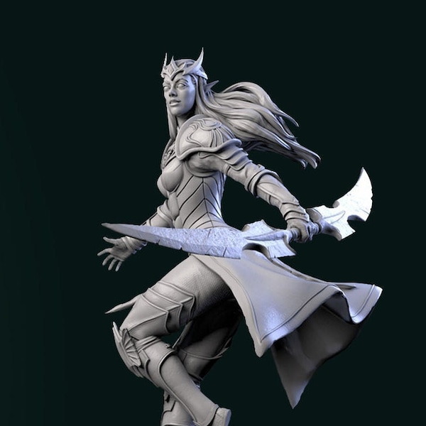 Dnd Mini Female Elf - Etsy