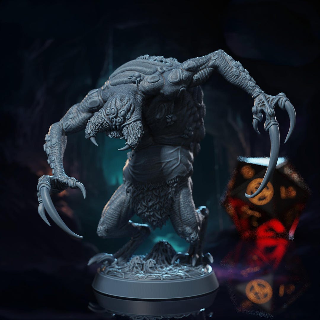 Arachnid Behemoth // Web Monster // Spider Abomination // Dnd Mini - Etsy