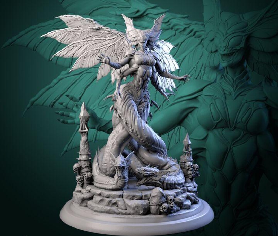 Chimera Harpy - Demon Abomination - Beast Queen - Fey Demon ...