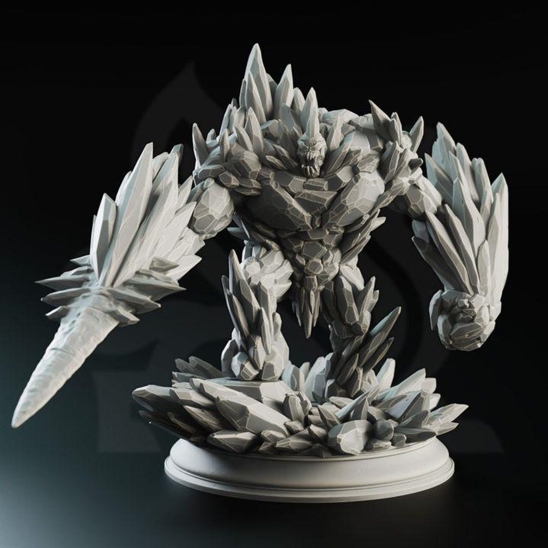 Ice Golem // Water Elemental // Frigid Spirit // Dnd Mini - Etsy