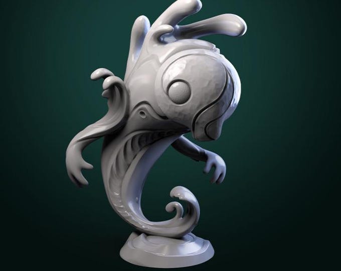 Baby Water Elemental | Cute Element Monster | Sea Spirit | Dnd Mini ...