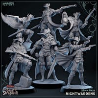 Wolfkind Adventurer Miniature - Artisan Guild | Wolfborn Hunter Model ...