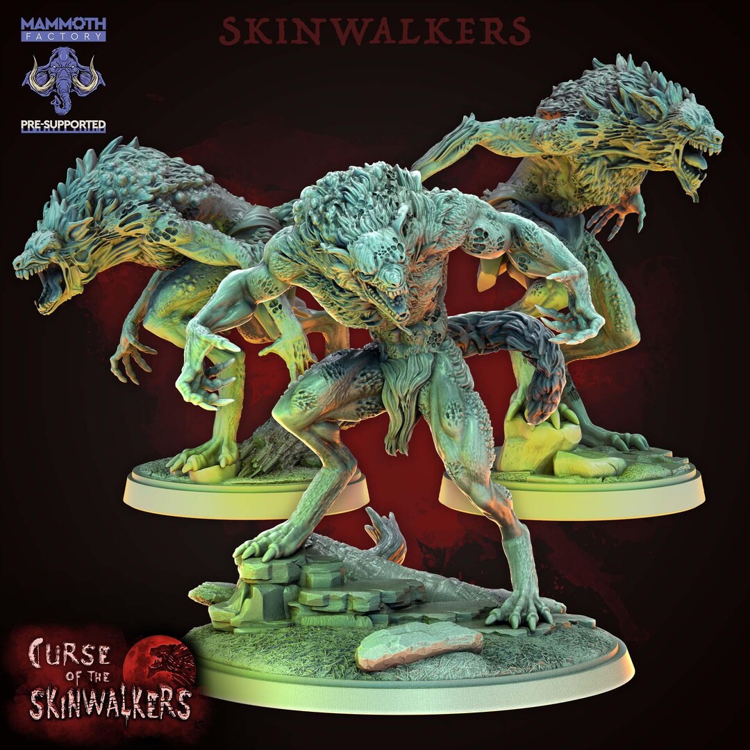 Dnd Skin Walker Mini - D&D Corrupted Werewolf Miniature - Infected ...