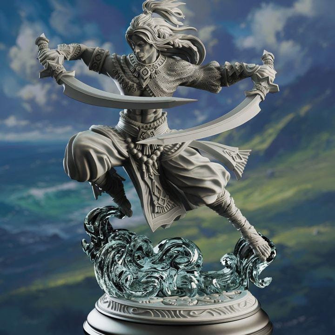 Water Blade // Dual Wielding Fighter // Scimitar Waterbender // Dnd ...