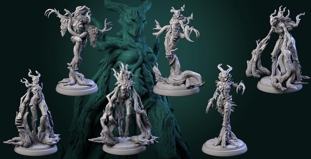 Desert Dryad // Infected Plant Monsters // Desert Spriggan // Dnd Mini ...