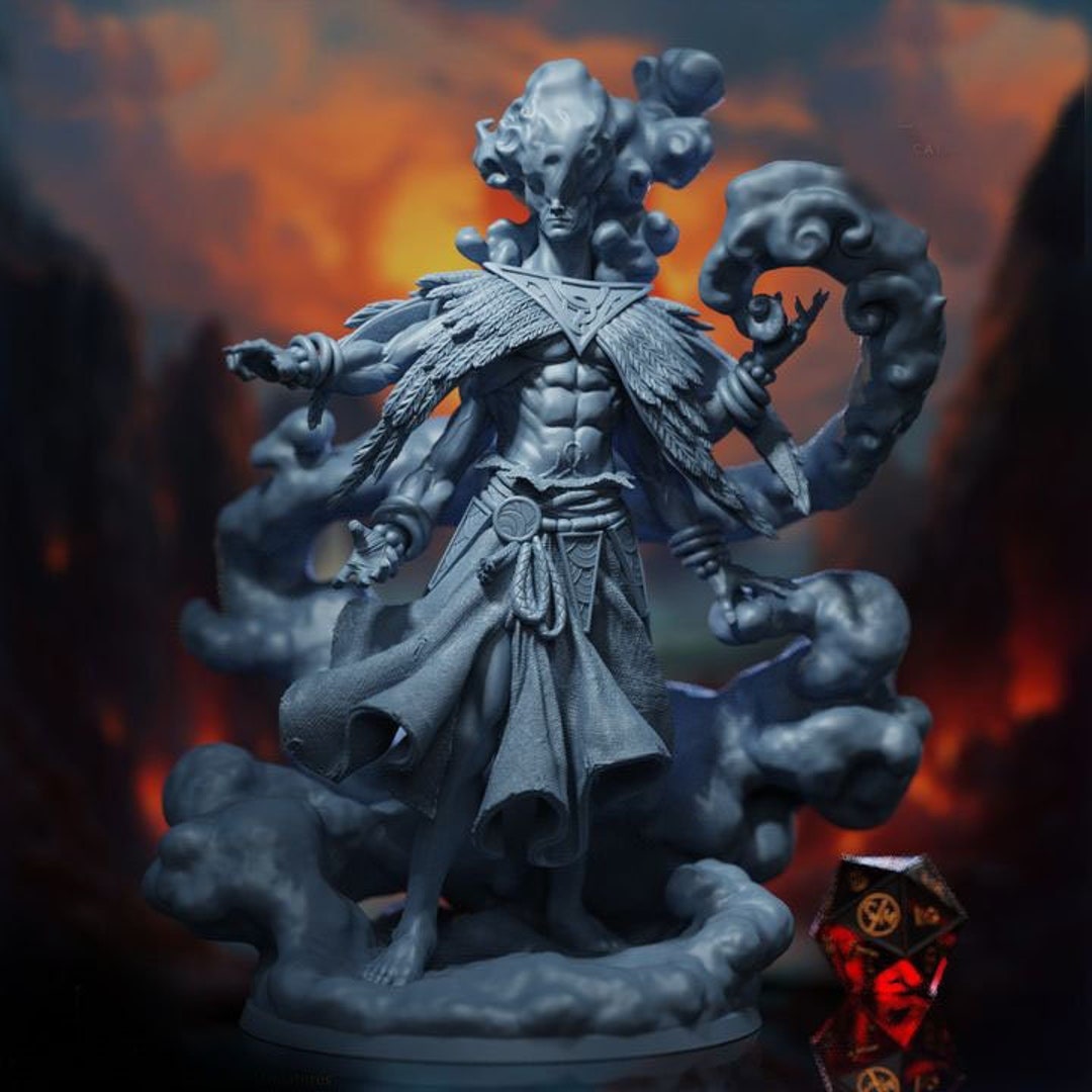 Patron of Air // Wind God // Gust Shaman // Dnd Mini - Etsy