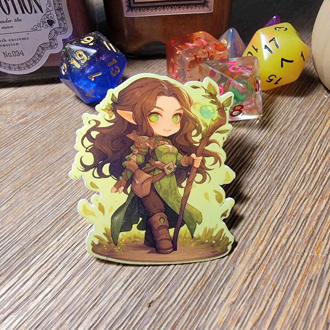 Nature Walk Druid Dnd Fantasy Sticker for Roleplaying Games and TTRPG ...