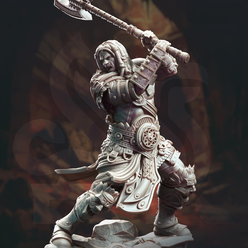 Human Barbarian Dnd Minis - Etsy