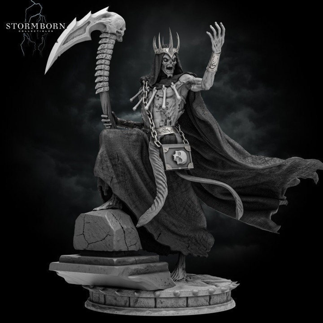 Lich King // Undead Wizard // Necromancer // Dnd Mini - Etsy