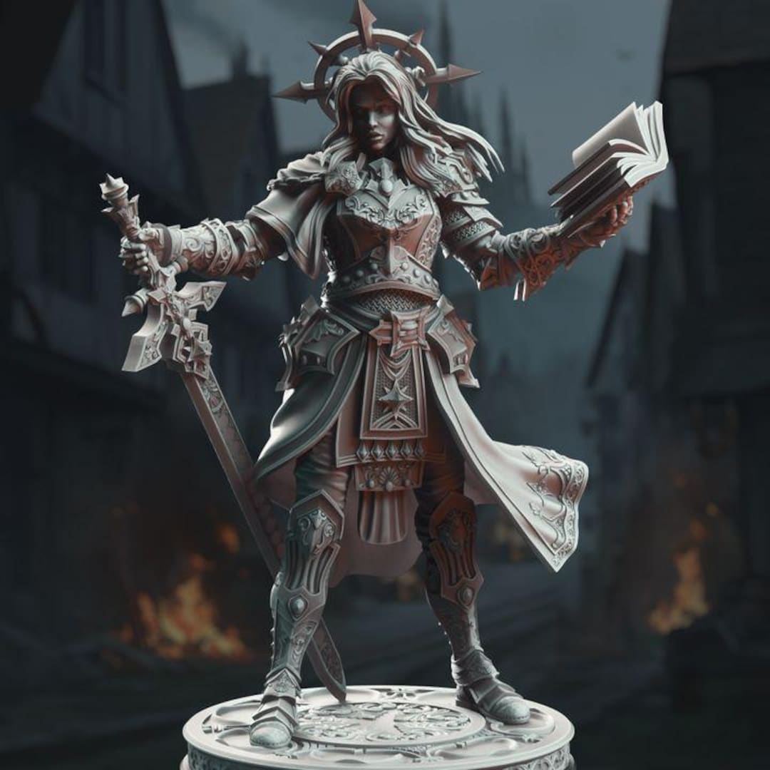 Dnd Vengeance Paladin Mini - Cleric of the Holy Word - Divine Knight ...