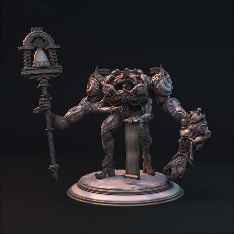 Dnd Construct Golem Mini - Giant Robot - Automaton Behemoth - Clockwork ...