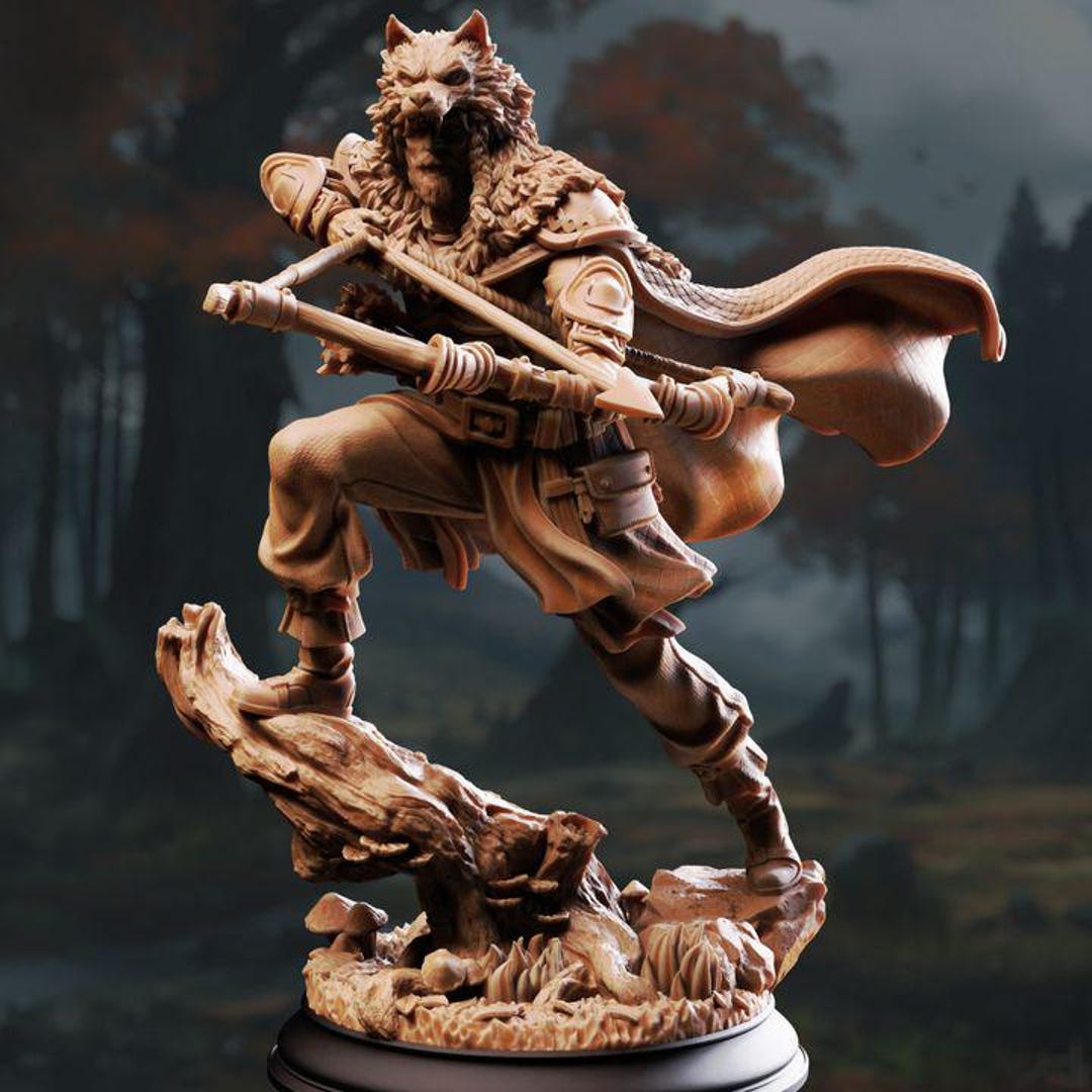 Dnd Viking Ranger Mini - D&D Nordic Archer 32mm - Woodland Hunter ...