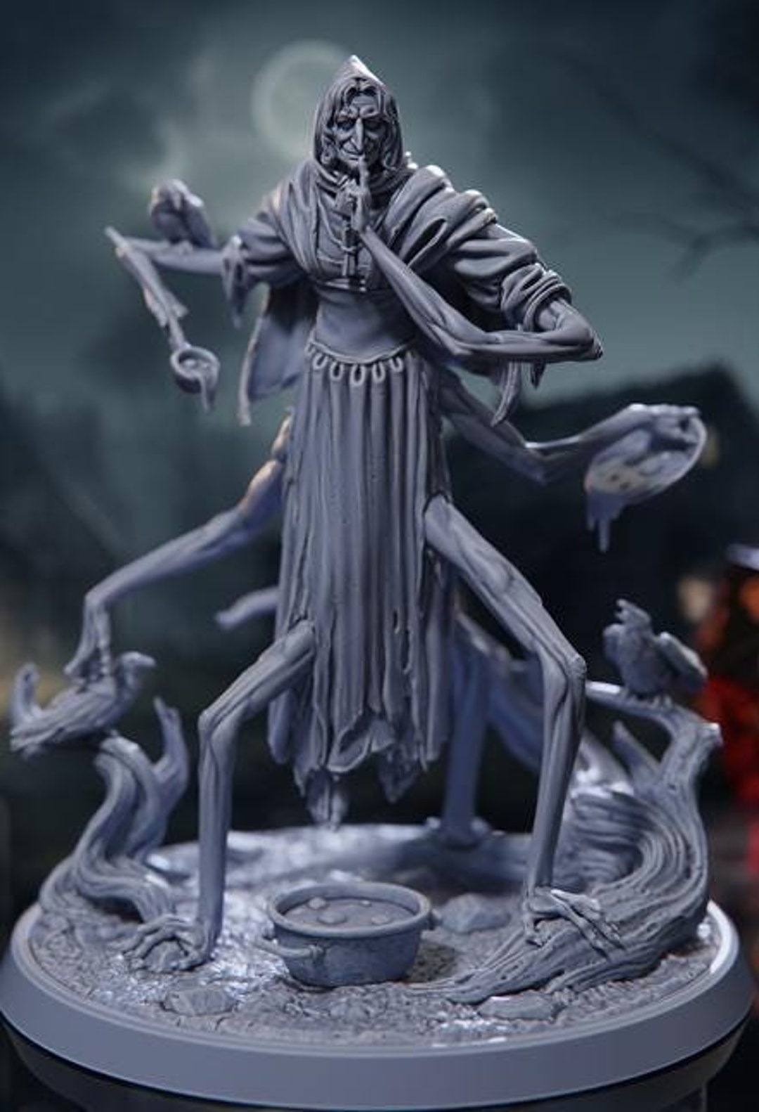 Hag Mother - Swamp Witch - Slender Grandmother - Sorceress Demon ...