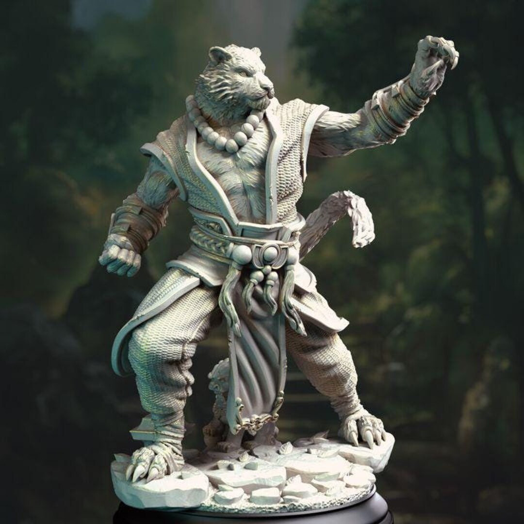Lionfolk Pugilist - Leonin Warrior - Tiger Monk - Tabaxi Fighter - Dnd ...