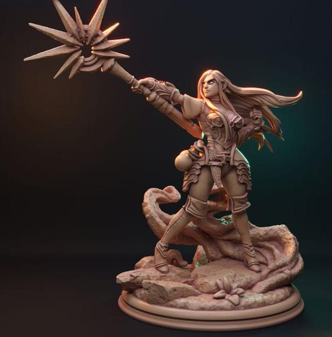 Elven Sorceress - Female Elf Wizard - Fey Mage - Magical Woman ...