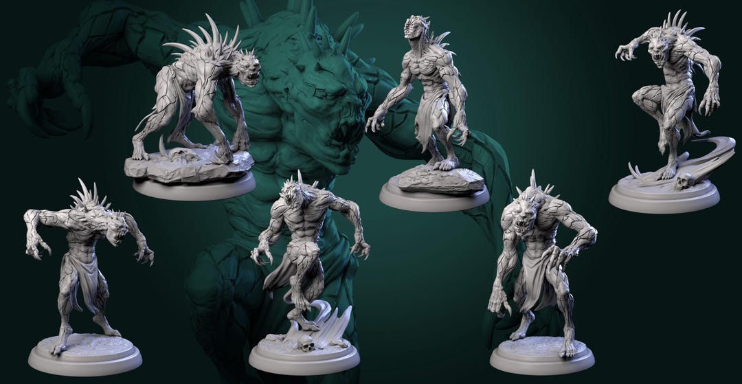 Desert Shambler // Dust Blight // Sand Stalker // Dnd Mini - Etsy