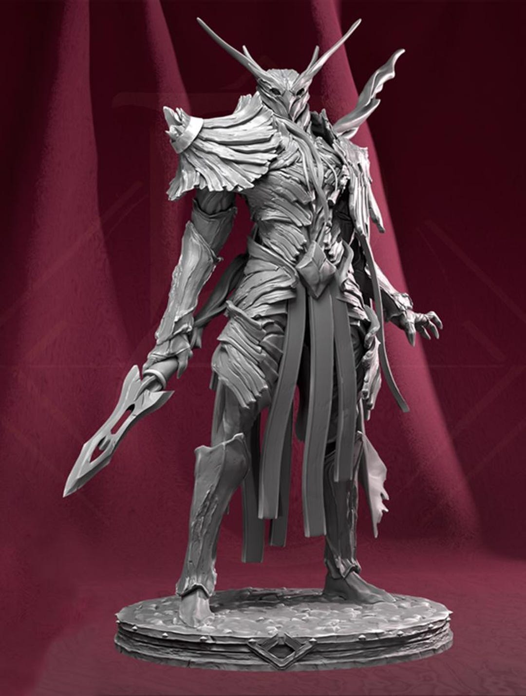 Dnd Forest Guardian Mini - Demon Sentinel - Verdant Warrior - Woodland ...