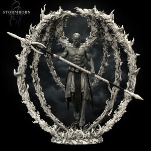 Firey Fallen Aasimar // Evil Celestial // Flaming Deva // Dnd Mini - Etsy