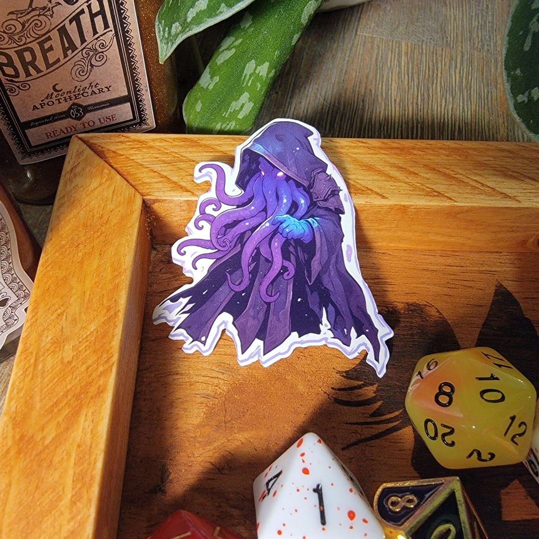 Mind Flayer Eldritch Horror Dnd Fantasy Sticker for Roleplaying Games ...