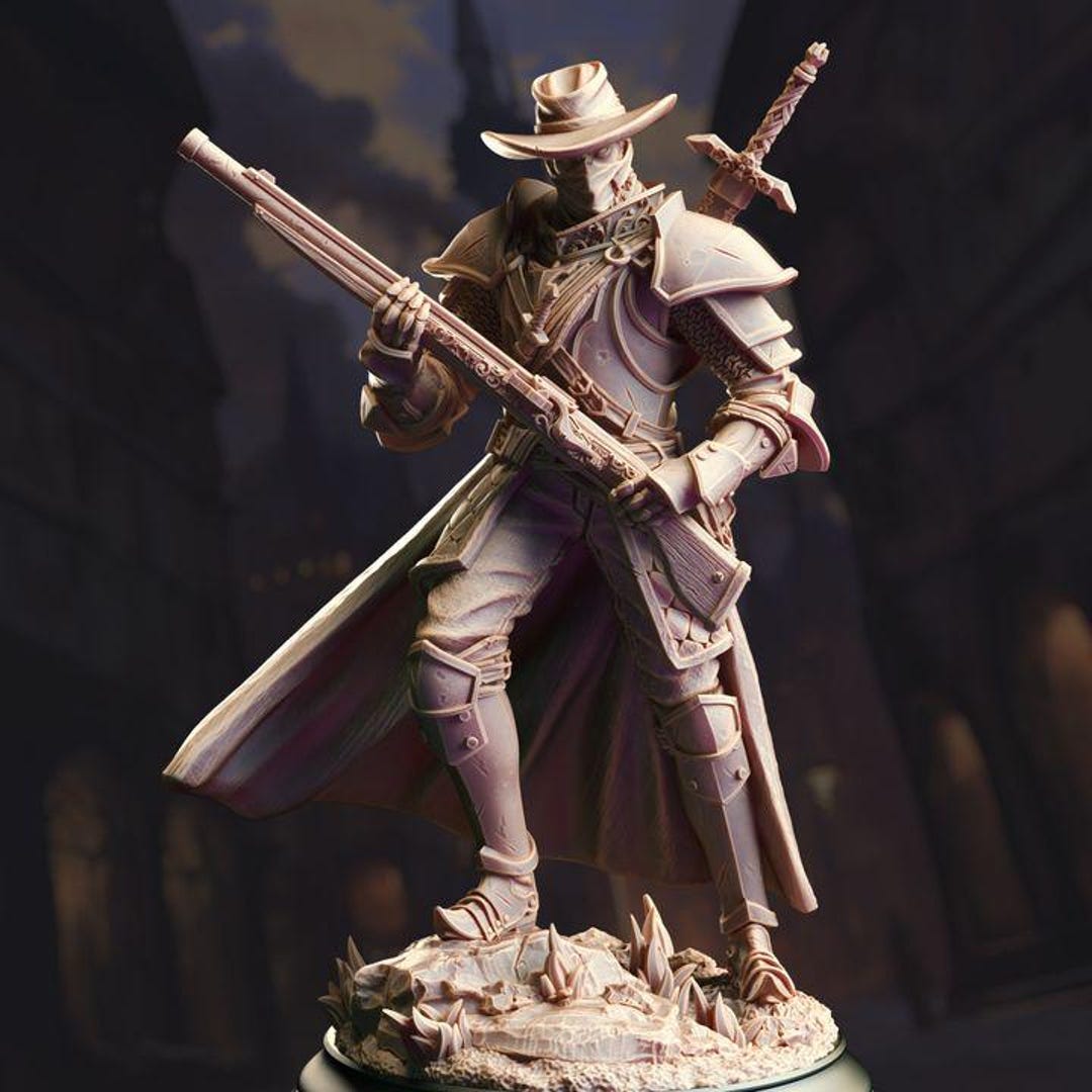 Dnd Gunslinger Inquisitor Mini - Violent Judgement - Bounty Hunter ...