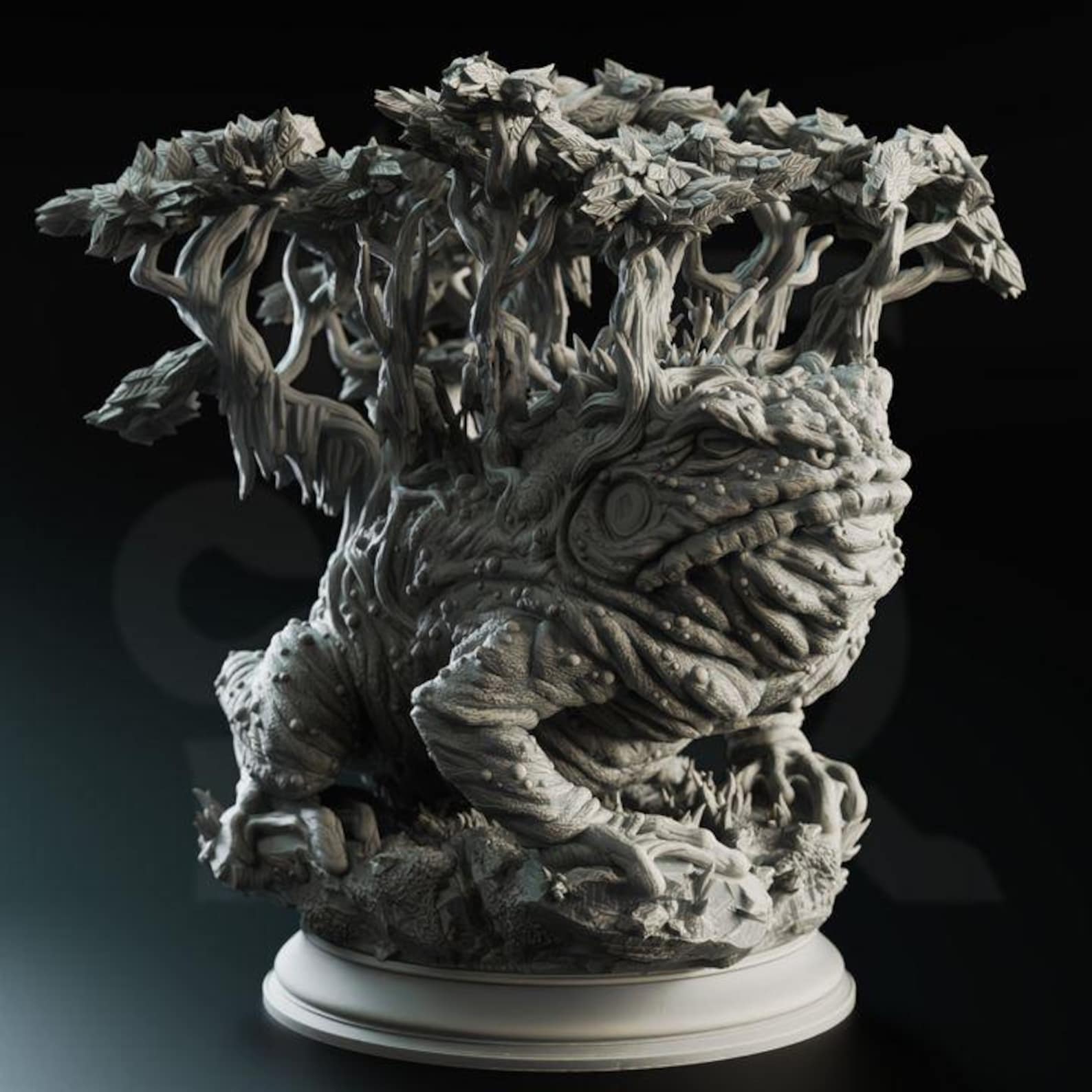 Giant Toad // Swamp Spirit // Muck Lord // Dnd Mini - Etsy